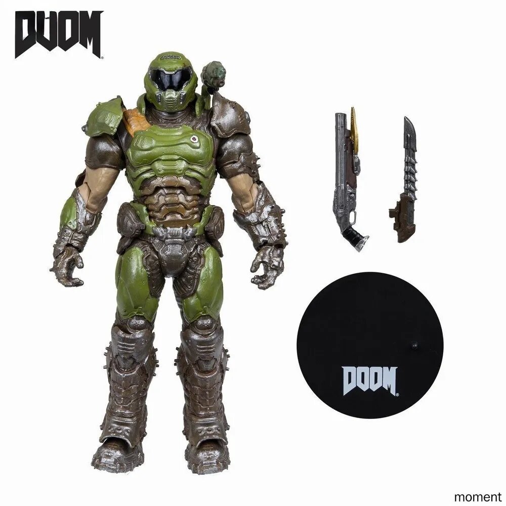 Фигурка DOOM Slayer McFarlane Toys 18CM Doom (первое поколение) Коллекционная фигурка шарнирная для мальчиков 14+