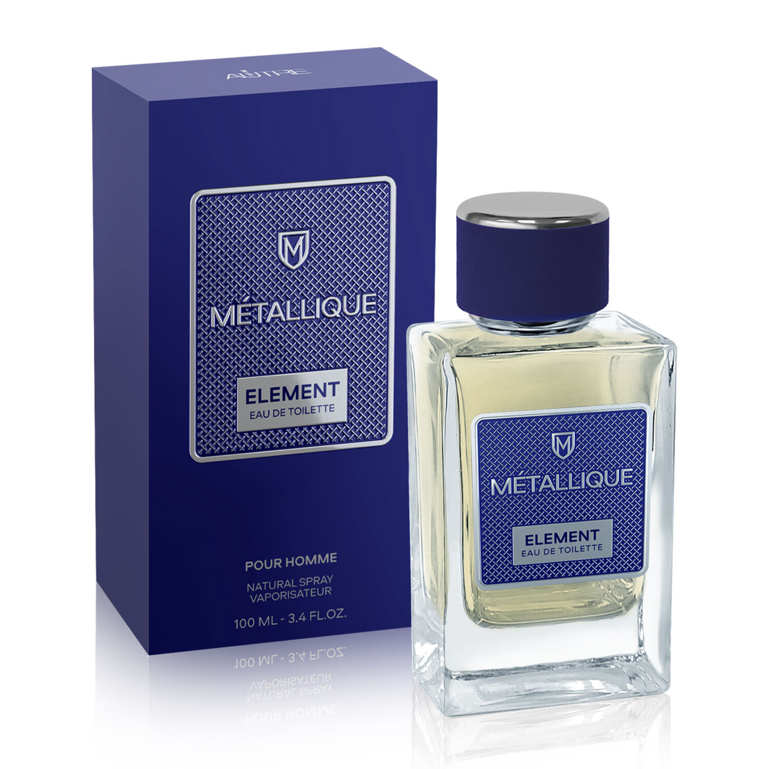 Туалетная вода Поли Парфюм Metallique ELEMENT 100ml (аромат Blue Label) для мужчин