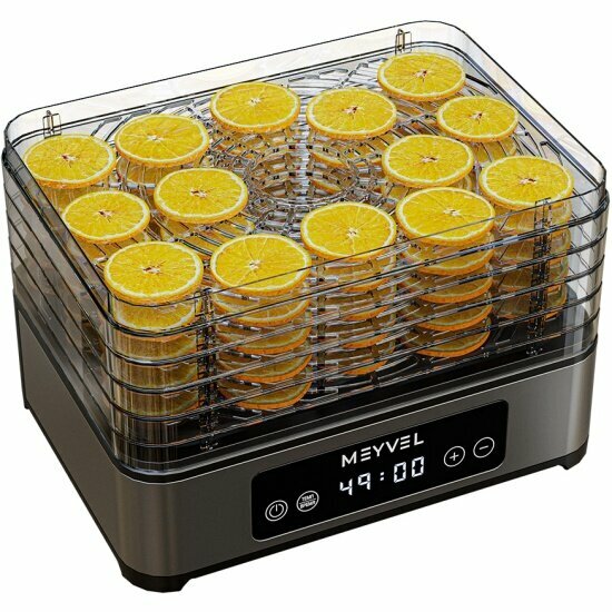 Сушилка для овощей и фруктов Meyvel MDH5-1P, черный
