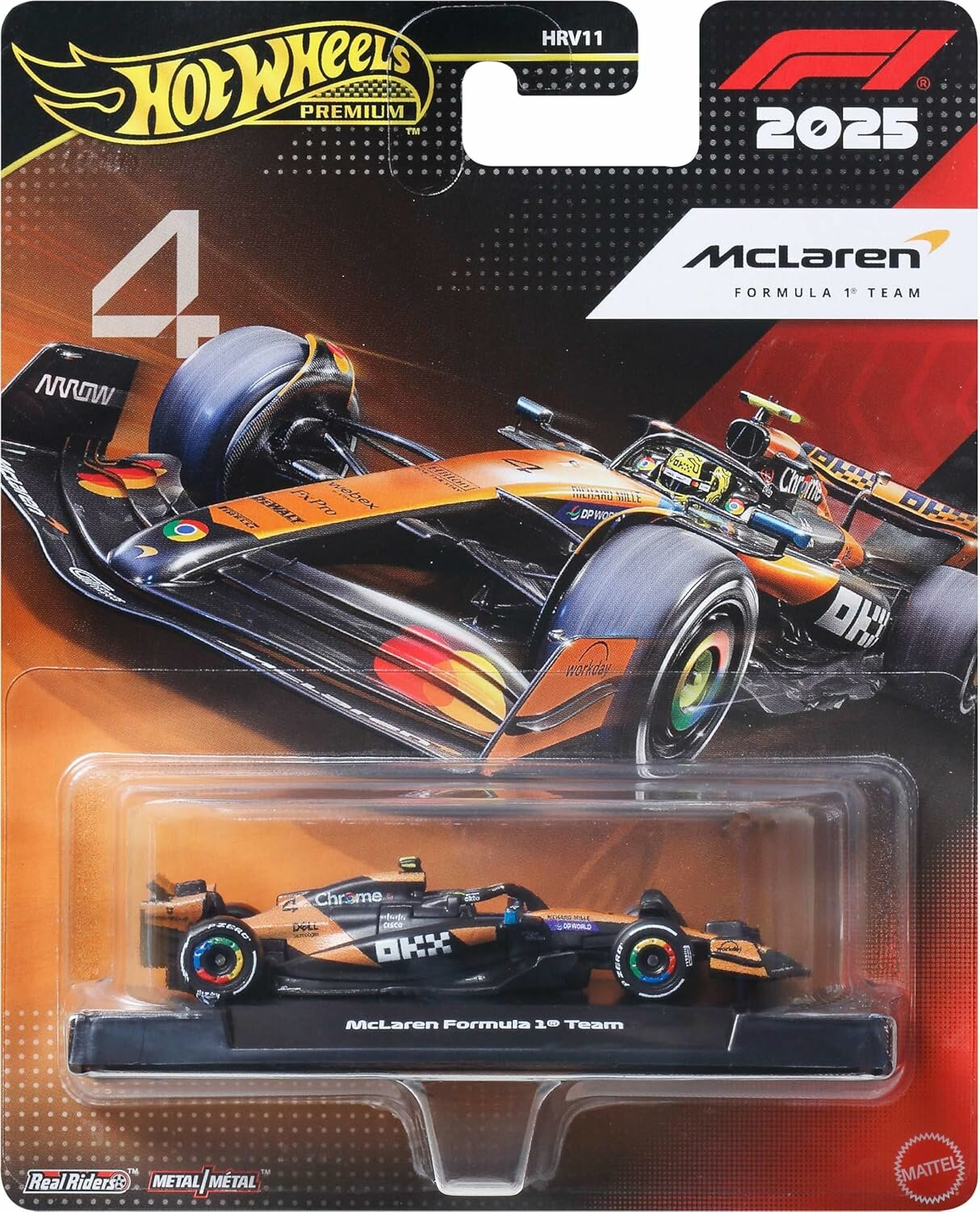 Машинка Mattel Hot Wheels Collectors F1 Series: McLaren Formula 1 Team (#4) - JKD88