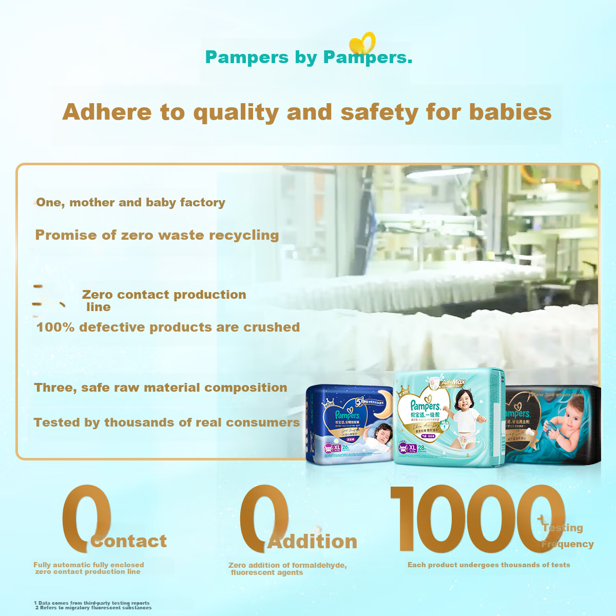 Подгузники Pampers Kangaroo Pants Ультратонкие дышащие ночное использование размер M34 для новорожденных и младенцев