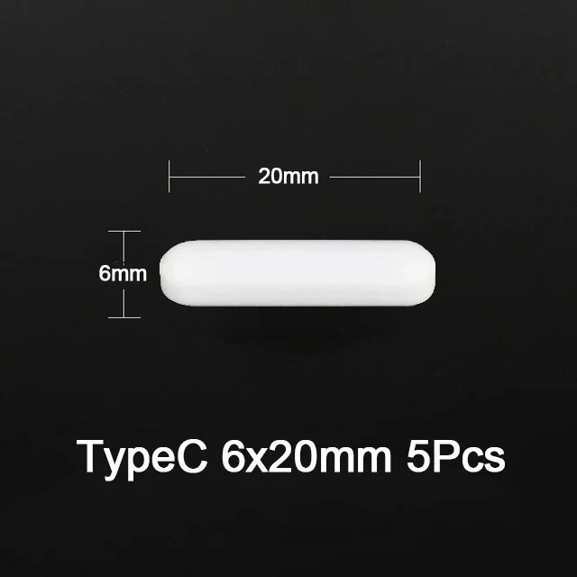 5 шт. Магнитный стержень для мешалки Type A/B/C C6x20 5Pcs