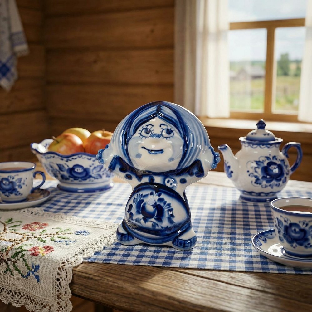 Фигурка Кузя нов. ГЛ-455 Народные промыслы Фарфор