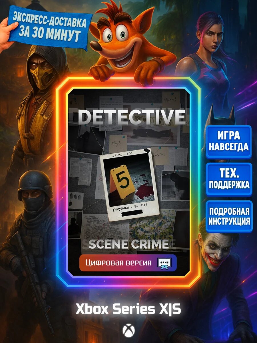 DETECTIVE - Scene Crime Series X|S Цифровая версия игры | Доставка на почту