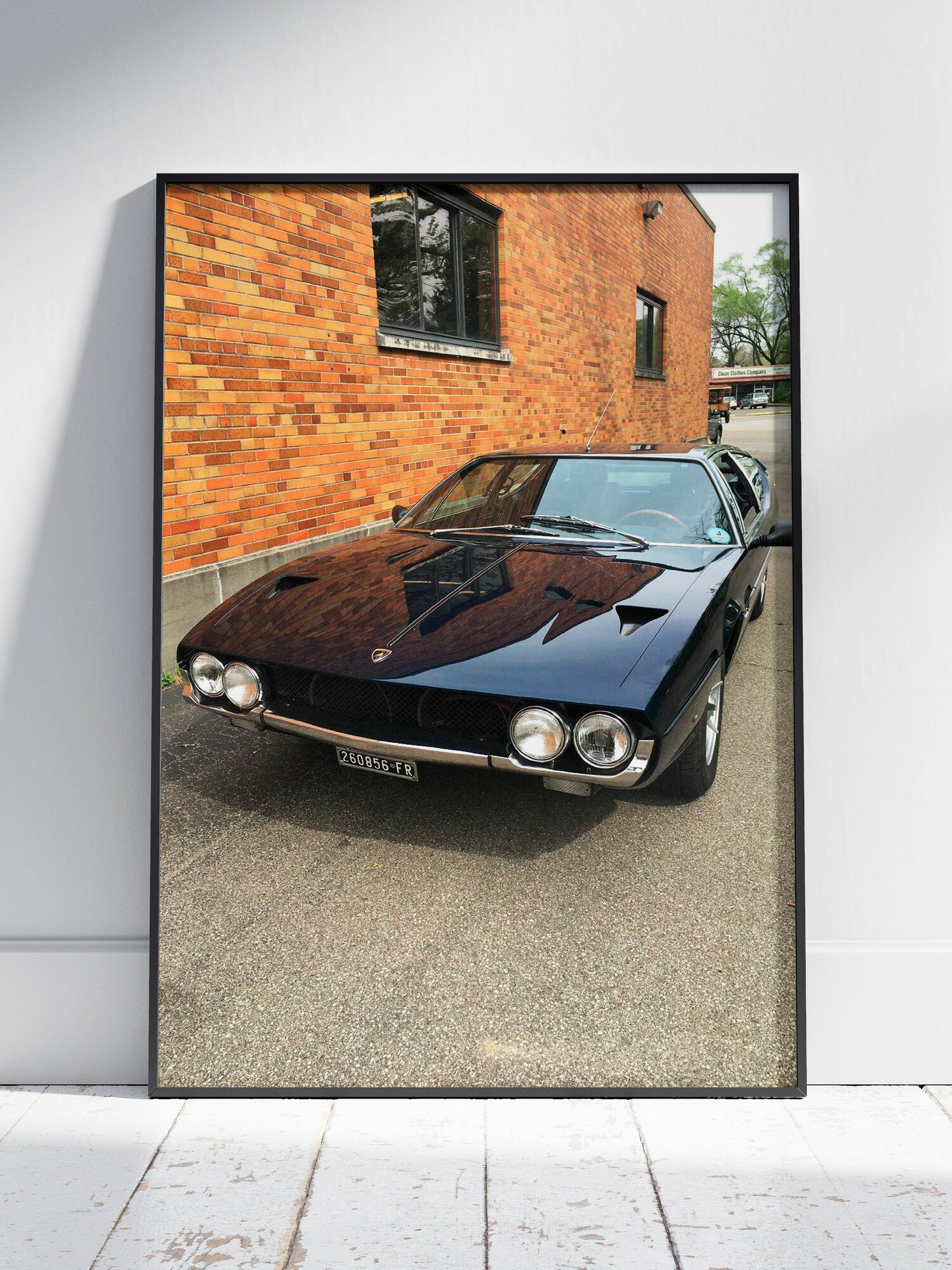 Плакат на стену для интерьера Легенды Авто (Ламборгини Эспада - Lamborghini Espada 2) - Постер по машине формата A3 (30x42 см)