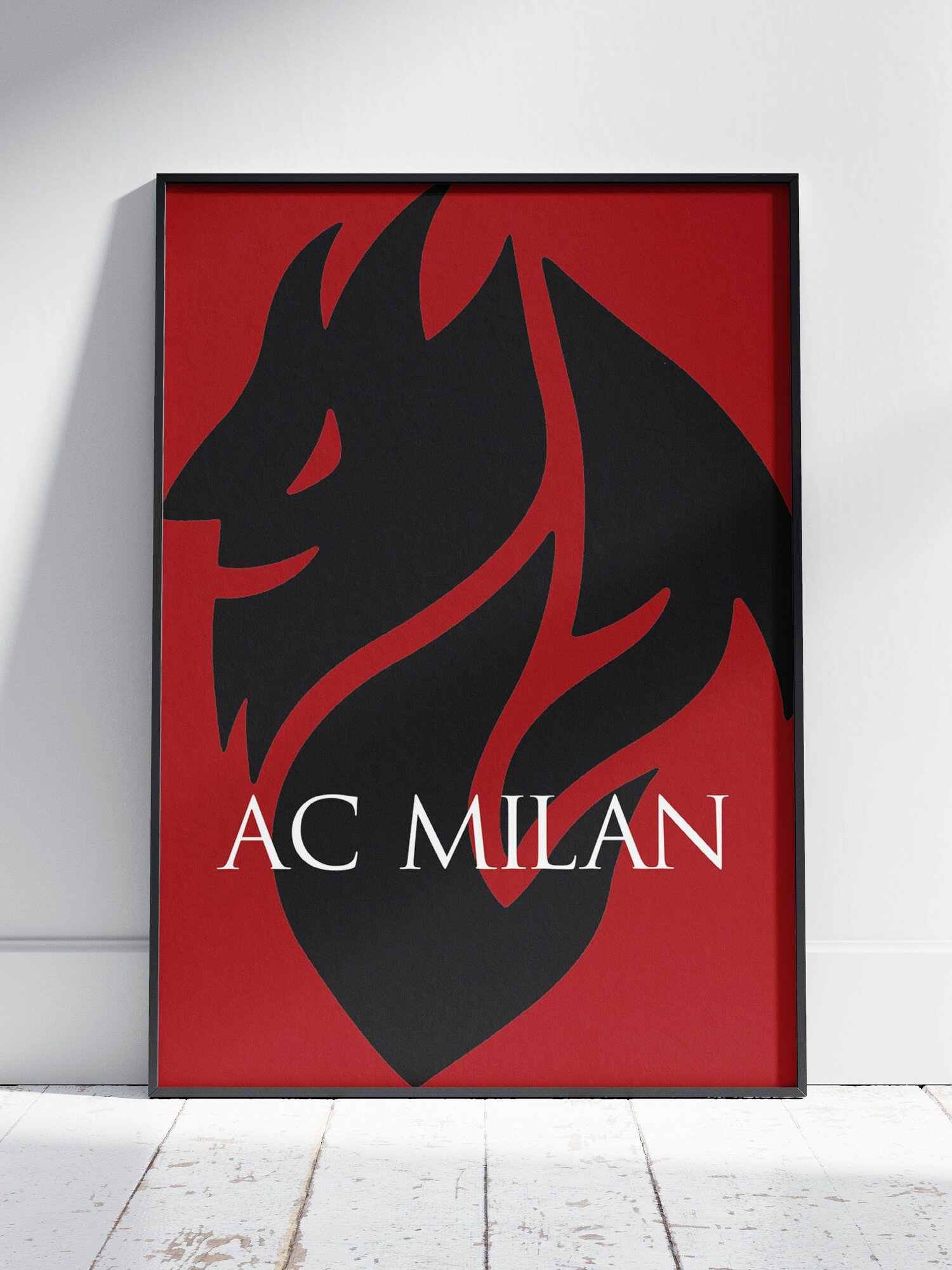 Плакат на стену для интерьера Милан (AC Milan 3) - Постер по спорту и физической активности формата A4 (21x30 см)