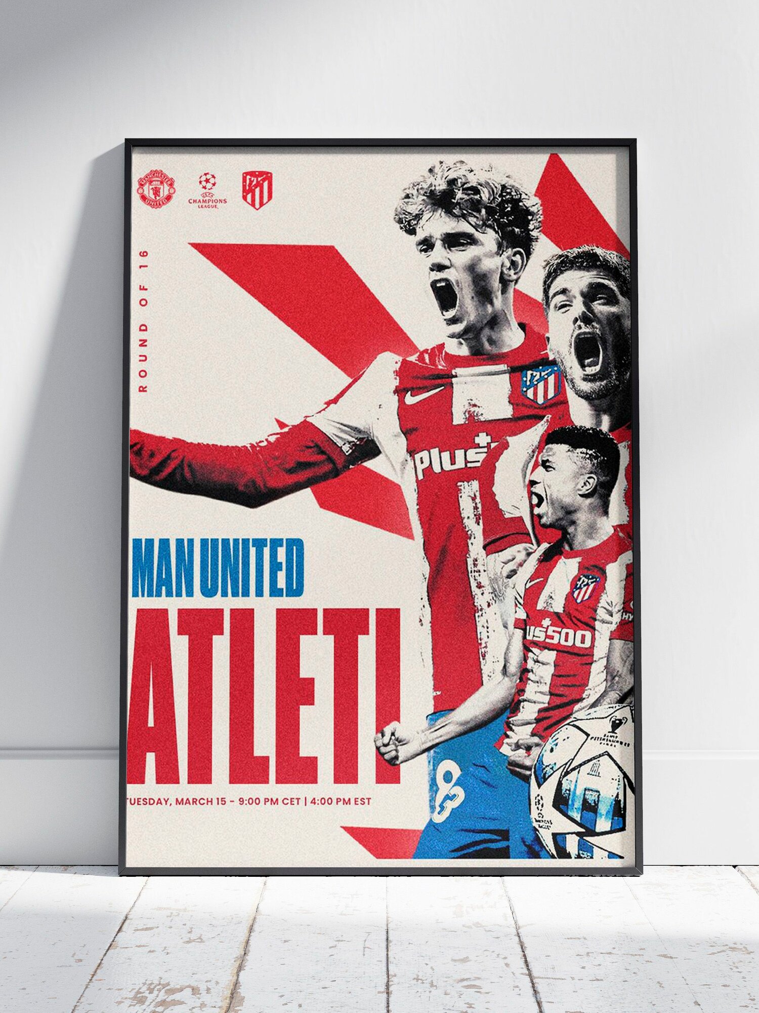 Плакат на стену для интерьера Атлетико Мадрид (Atletico Madrid 11) - Постер по спорту и физической активности формата A4 (21x30 см)
