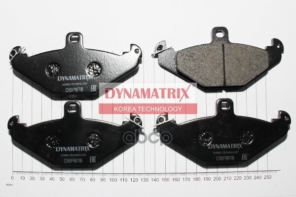 Комплект колодок для дисковых тормозов | зад | DYNAMATRIX-KOREA арт. DBP878