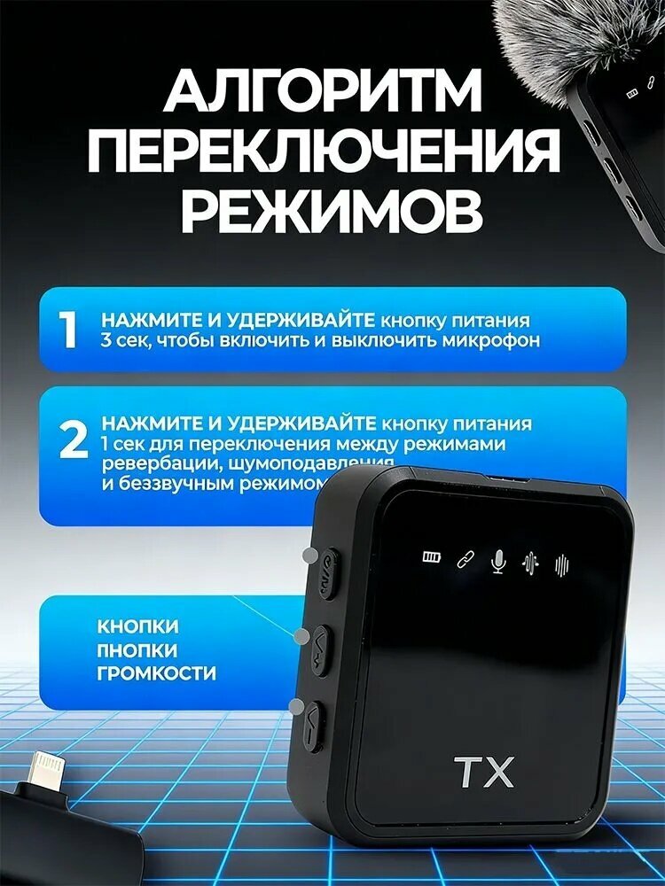 Микрофон петличный Микрофоны, черный — фото 1