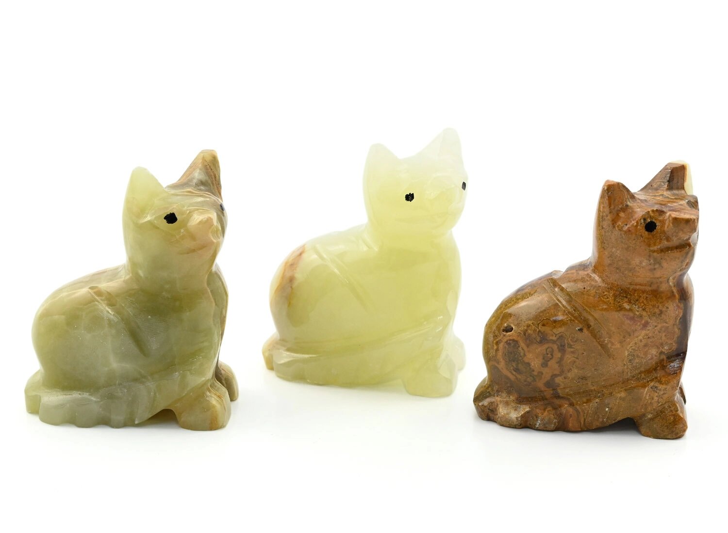 Кошка из оникса №2,5 (50*25*60 мм).