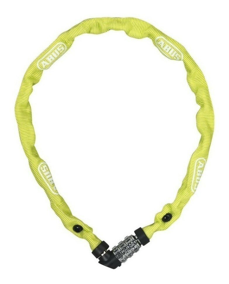 Велозамок цепной ABUS Web 1200/60, кодовый, лайм