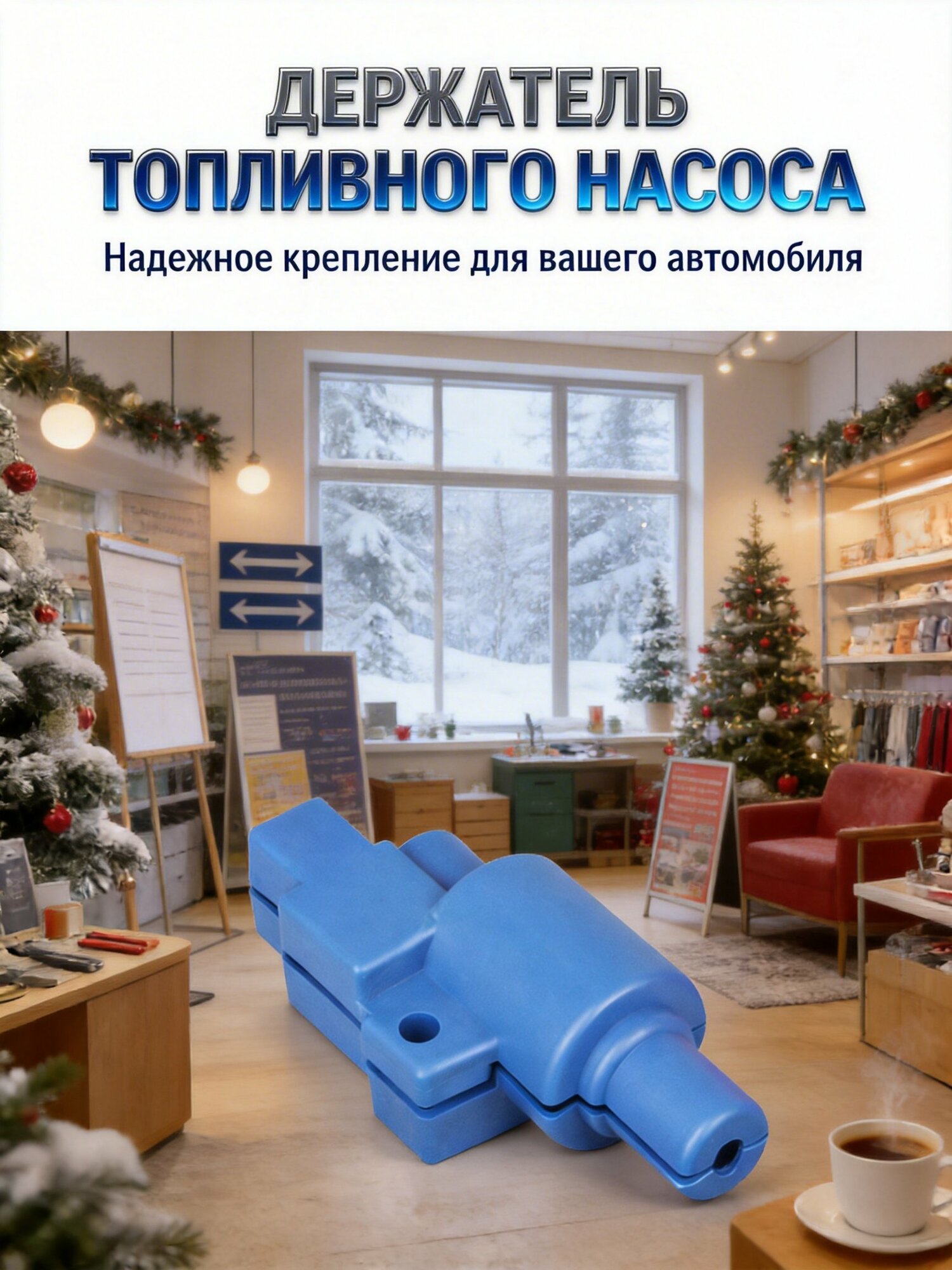 Крышка держателя топливного насоса для стояночного обогревателя, корпус-кронштейн, синий, для масляных насосов