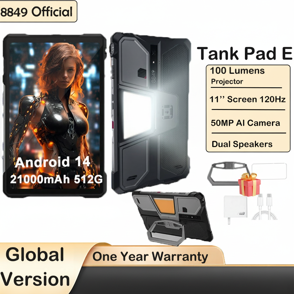Планшет unihertz 8849 Tank Pad, 11", 12/512ГБ, Wi-Fi, Android