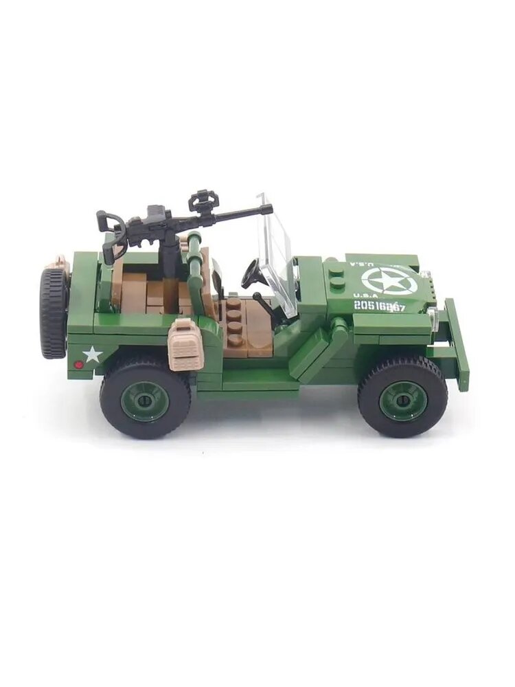 Сборная модель: Армейский джип Willys MB (США, Вторая мировая война). Конструктор