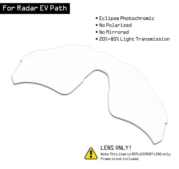 Солнцезащитные очки SmartVLT, Сменные линзы для Oakley, радар EV, дорога-Eclipse, серый фотохромный