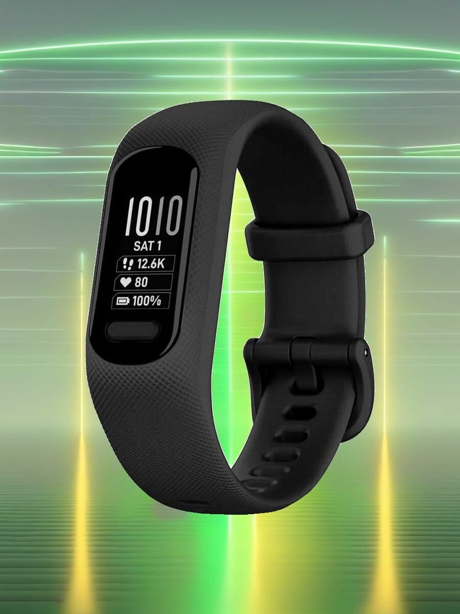 Спортивный фитнес-браслет Garmin Vivosmart 5 Black Large, 1"/88x154 пикс, Android, iOS, PC