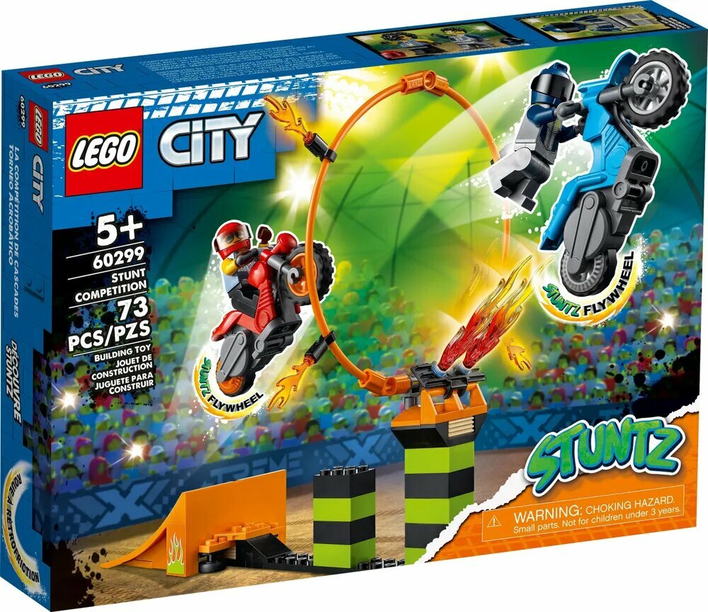 Лего City серия, LEGO 60299 Состязание трюков, lego конструктор для мальчика, лего для девочек