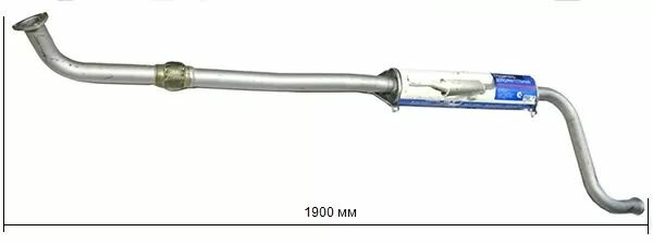 Глушитель доп. (резонатор) для ВАЗ 21082,13,14,15 инж. дв.21144 V1,6/8кл. Евро 3 с гофр. под катколлект. LADA STANDART (АвтоВАЗ