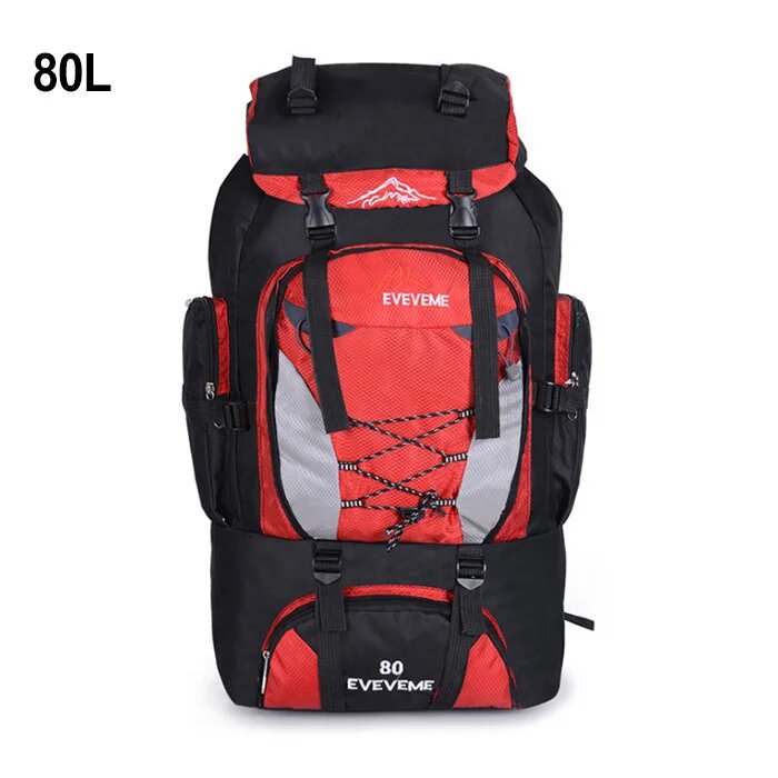 Рюкзак туристический 80L красный