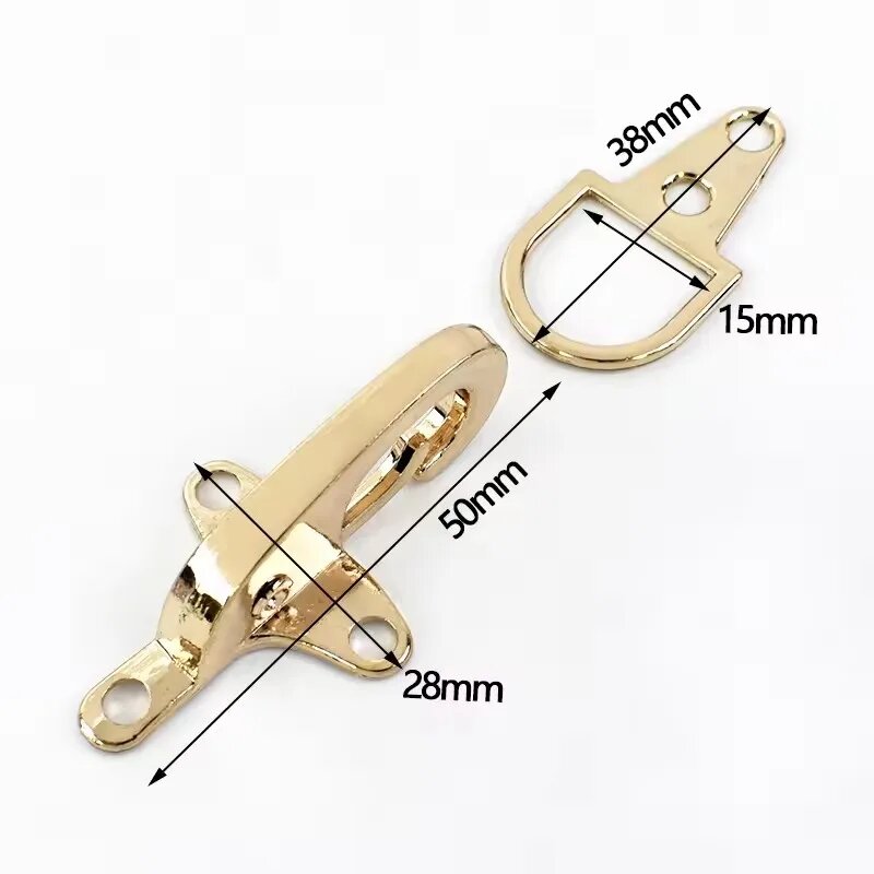 4 шт. карабины застежки LightGold-B-50mm бежевые