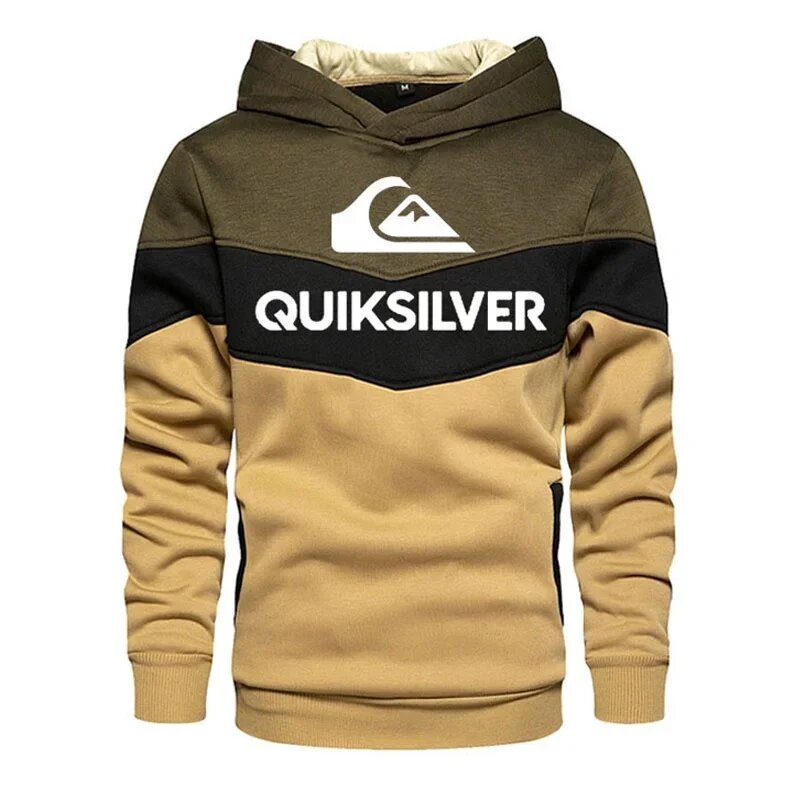 Мужская толстовка Quiksilver, бежевая, XXXL