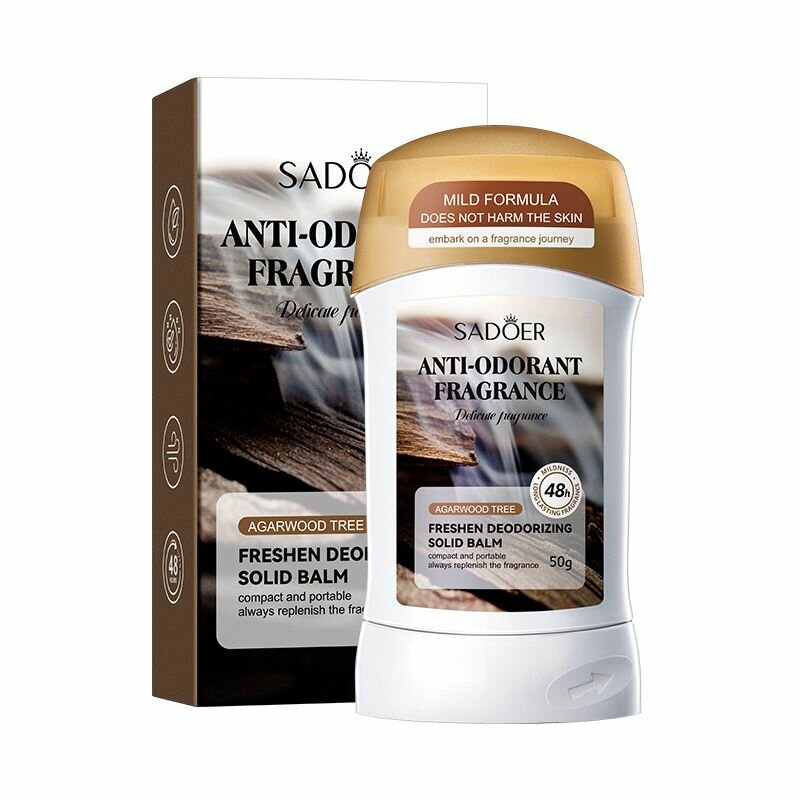 AGARWOOD TREE, Sadoer (агаровое дерево твёрдый дезодорант), 50 г.