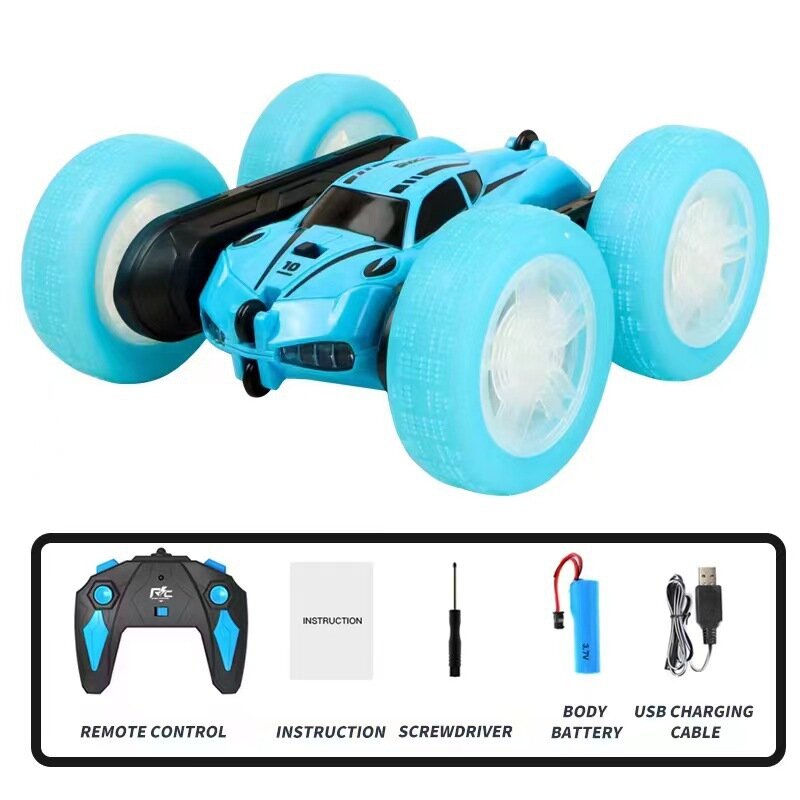 Световой RC-автомобиль с LED-подсветкой для мальчиков и девочек - 4WD, дрифт, стант, 155-7A, 465 г