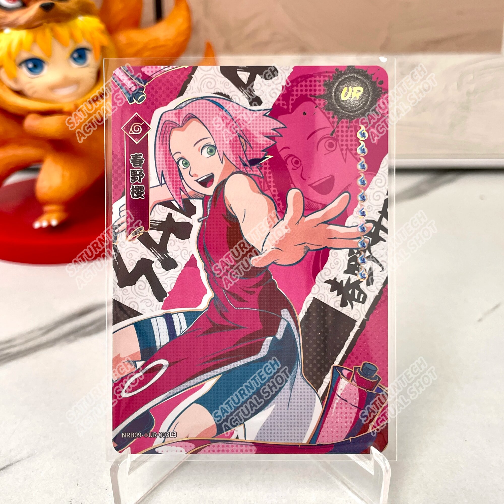 Коллекционная карта Naruto Sakura UR B09-0UR-003 Розовый
