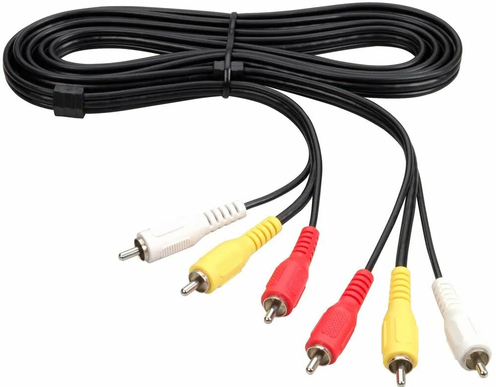 Шнур 3RCA-3RCA 1,2м, Cabletech
