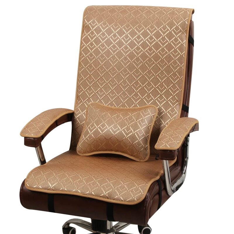 Охлаждающий коврик Mufang Home Summer Ice Rattan для стула, подушка для компьютерного кресла, интегрированная