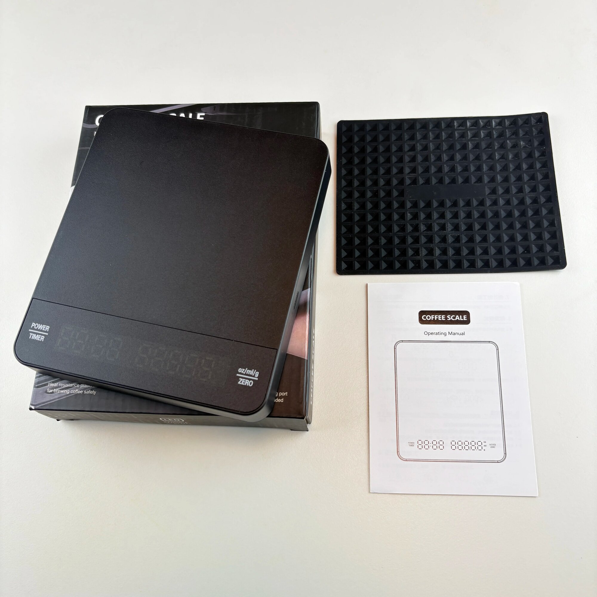 Весы для кофе черные Mini 3Kg/0.1g