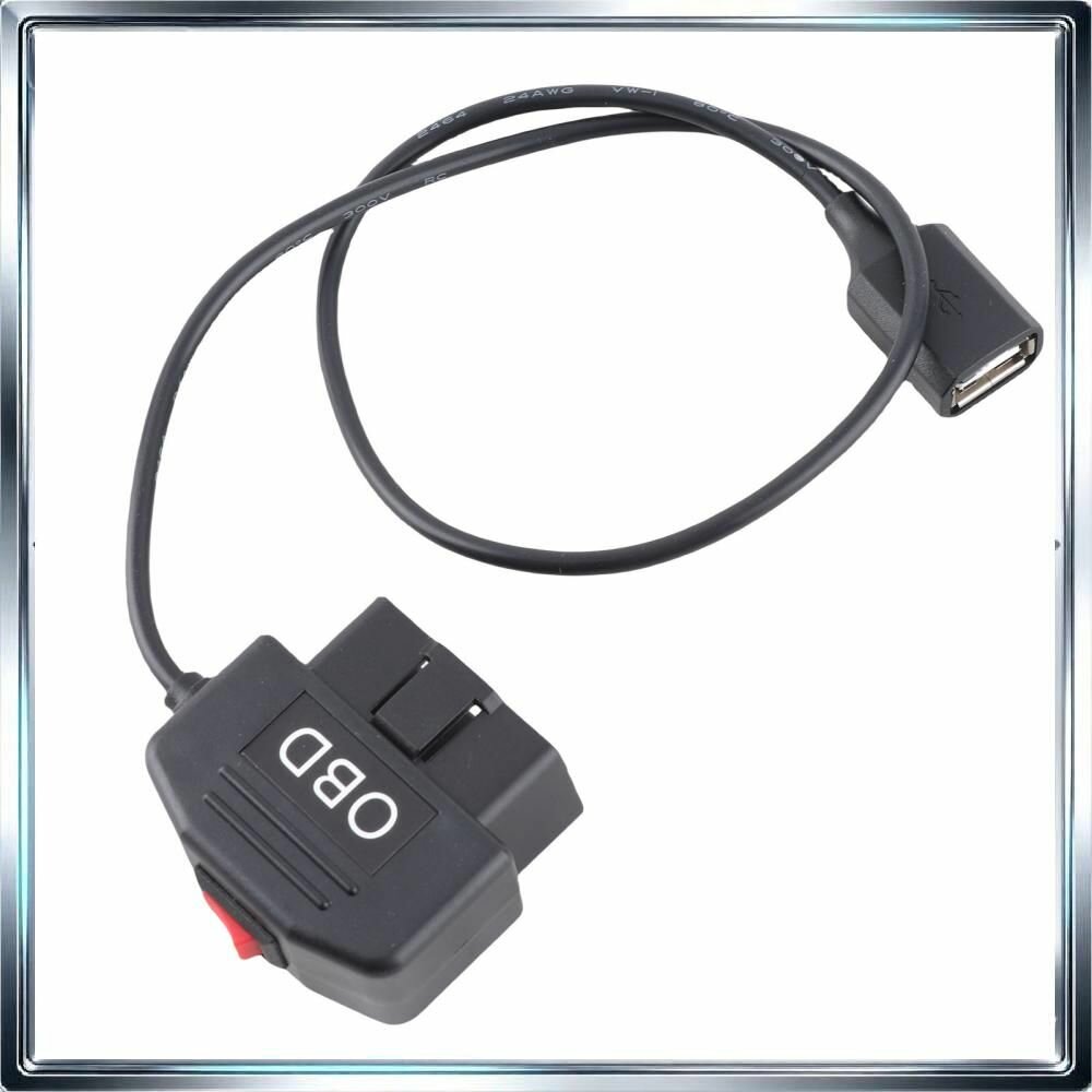 Кабель питания OBD 5В 3А mini-USB для видеорегистратора — адаптер с режимом ACC и защитой от низкого напряжения