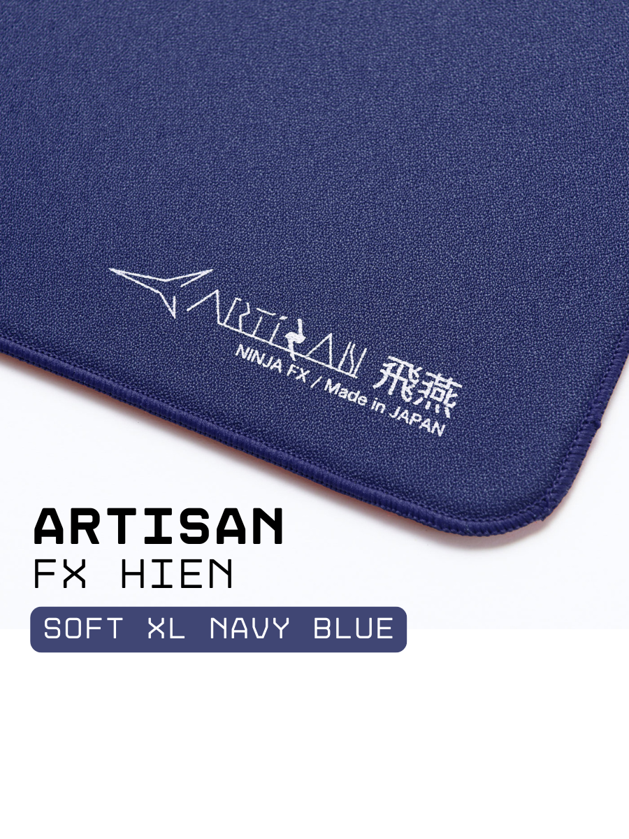 ARTISAN FX HIEN, SOFT, NAVY BLUE, размер: XL 490x420x4 мм, коврик для мыши, оригинал Япония