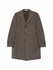 Пальто Tagliatore Herringbone-pattern single-breasted coat, размер 48, brown