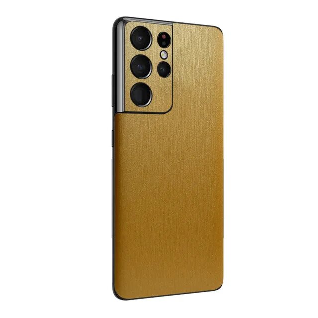 Матовая 3D-пленка из металла с эффектом браширования для Samsung Galaxy S25 S24 S23 S22 S21 Ultra S20 S10 Plus, наклейка на заднюю панель Note20 10 Plus