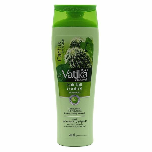 Dabur Шампунь для волос Vatika, Naturals Fall Control, контроль выпадения волос, 200 мл