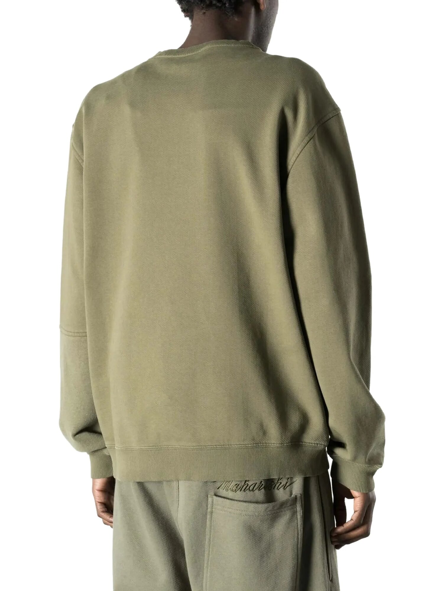 Свитер Maharishi Logo-print panelled sweater, размер 50, , зеленый — фото 1