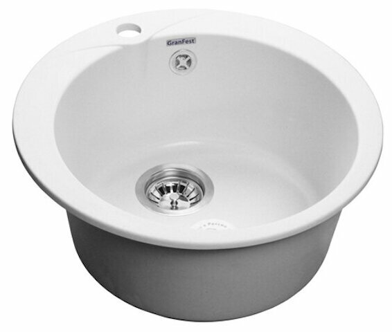 Кухонная мойка GranFest Rondo GF-R480 иней мрамор