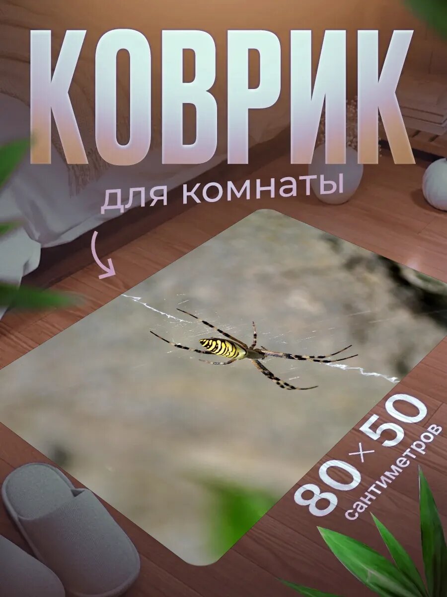Коврик для ног 80×50 см мягкий, влагостойкий, нескользящий