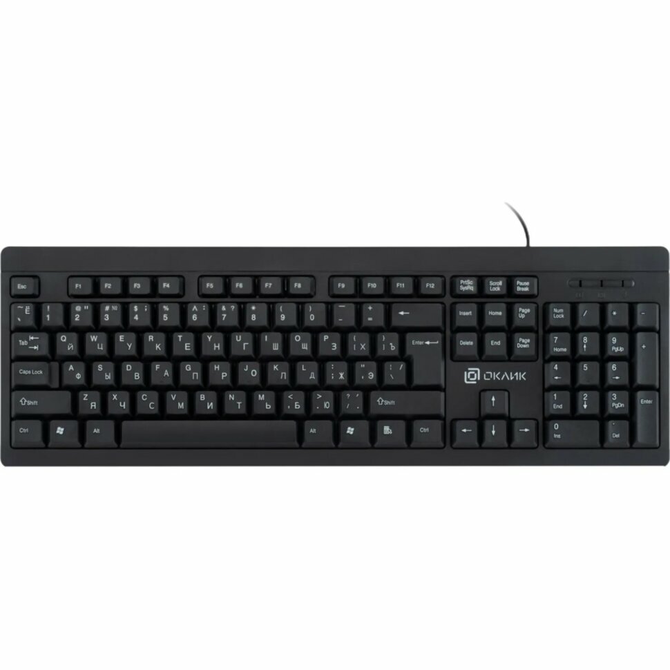 Клавиатура Oklick 95M черный USB (1788106), 1813617