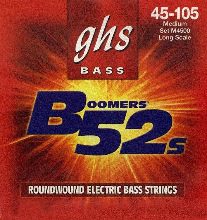 Струны для бас гитары GHS M4500 Boomers 45-105