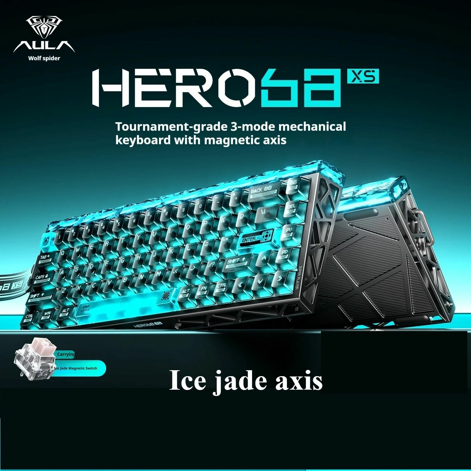 Aula Hero68 xs Механическая клавиатура Беспроводной Трехрежимный Магнитный переключатель с низкой задержкой