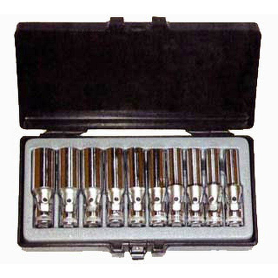 Набор FORCE DR. 3/8 6-ти гранных головок: 10,11,12,13,14,15,16,17,18,19мм. L=85мм, с карданом, в пенале 10пр. от официального дистрибьютора, FORCE TOOLS, артикул 3103