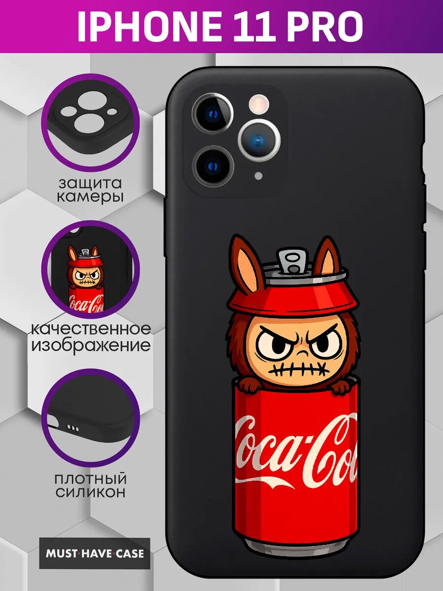 Чехол на iPhone 11 Pro с принтом Лабубу Лабуба Labubu