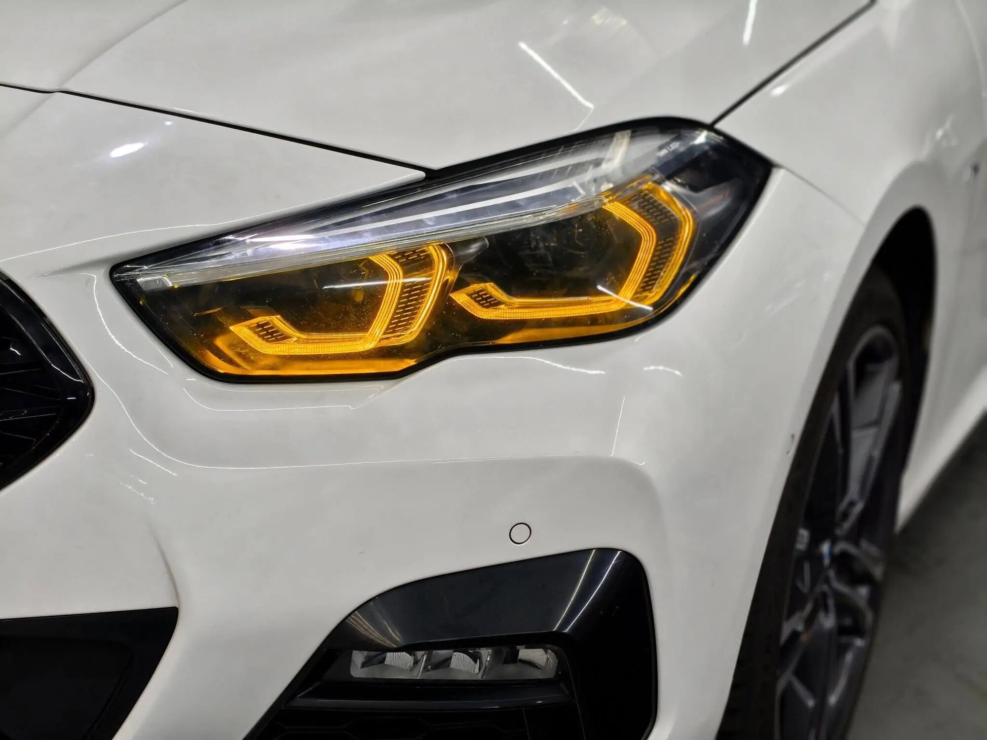 Желтые Angel Eye DRL для BMW F40 F44 2019-2023, Amber