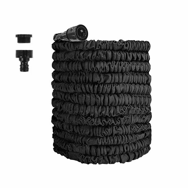 Растягивающийся садовый шланг 25-200 футов Черный, 25ft, black Hose