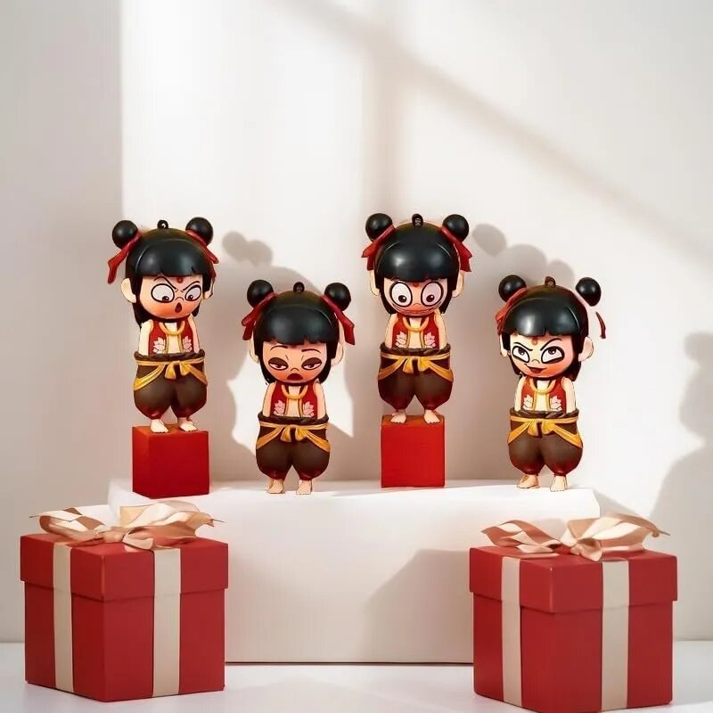 Кукла Nezha emoji pack, меняющая облик, ABS пластик, 8 см, Китай — фото 1