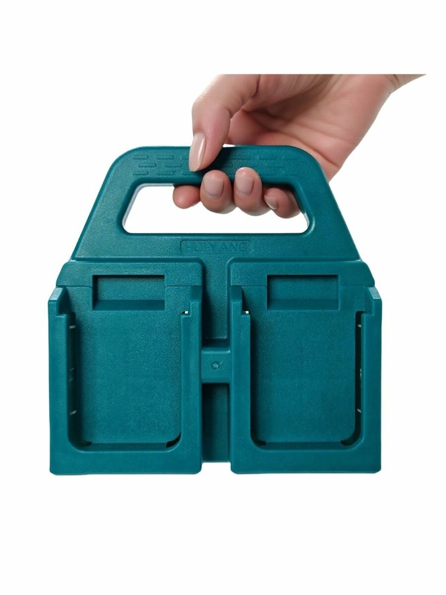 Подставка для аккумуляторов Makita 4-местная (18В&14,4В) Портативный прочный футляр для аккумуляторов Makita Компактный органайзер для удобного хранения и транспортировки подставка-органайзер для 4 аккумуляторов кейс для батарей Makita 18В