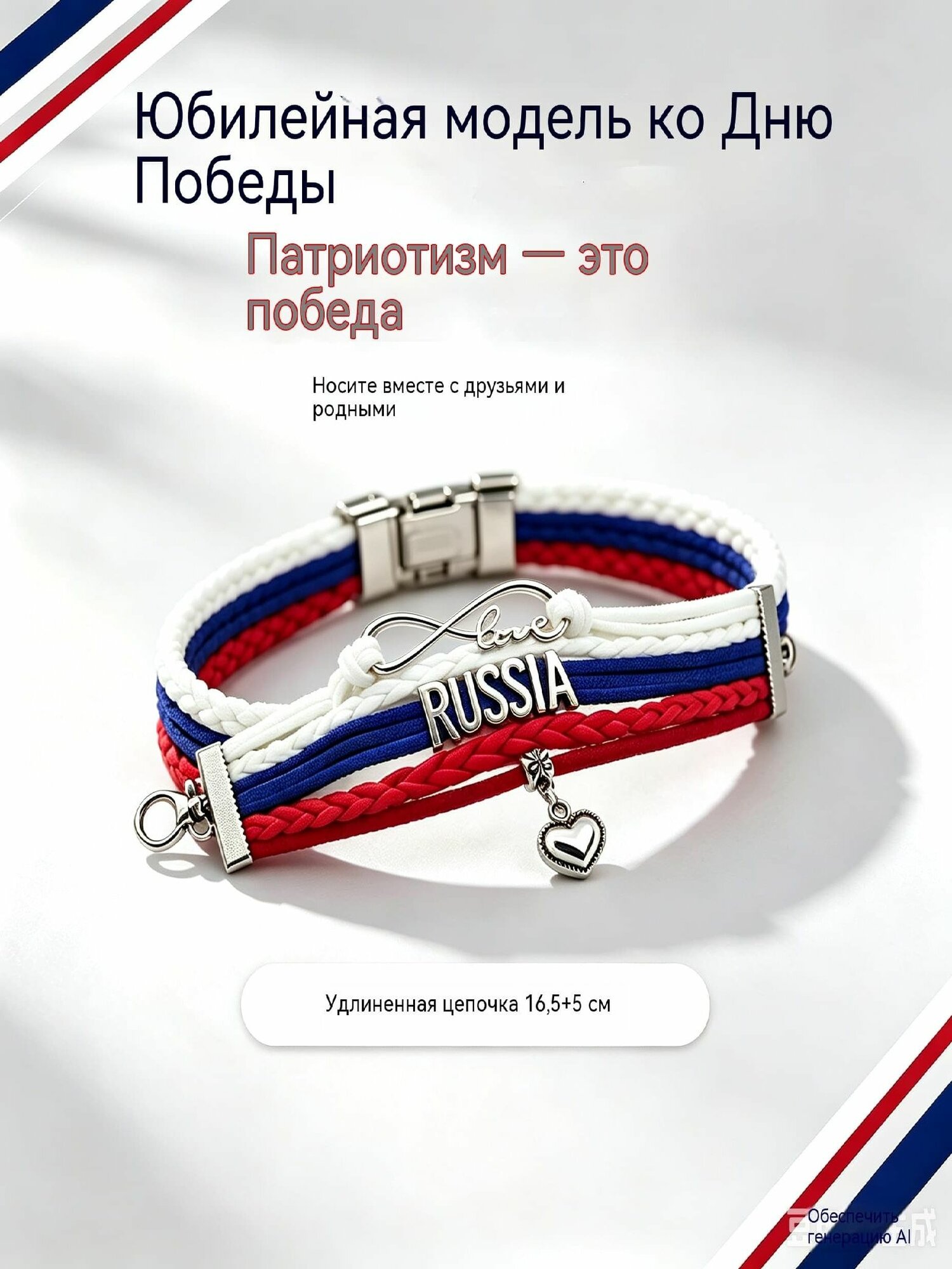Набор браслетов, 1 шт., красный