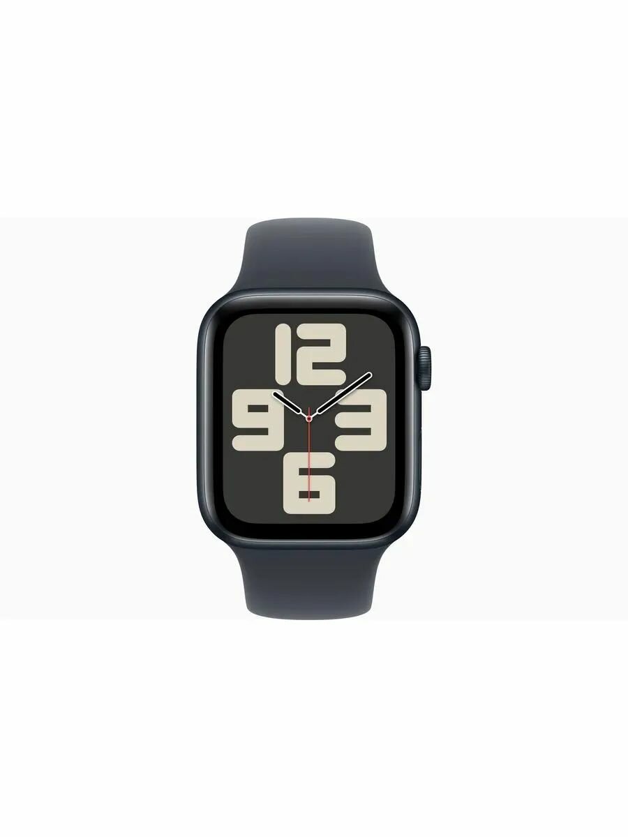 Умные часы Apple Watch SE 2024 GPS 44mm Midnight Aluminium Case with Midnight Sport Band - M/L
